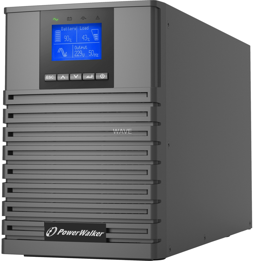 Bluewalker Power Walker POWERWALKER UPS On-Line VFI 1500 ICT IOT 1 / 1 fazės 1500VA PF1 4x IEC ...