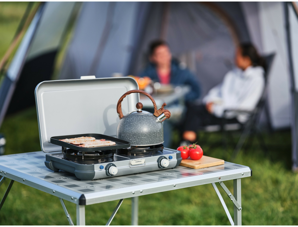 Campingaz Camping Kitchen 2 Grilis & Go CV, gas cooker (pilkas / juodas ...
