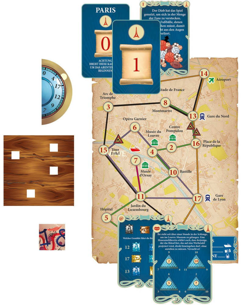 Clementoni Escape Game - Adventure in Paris, Party Game, modelis ...