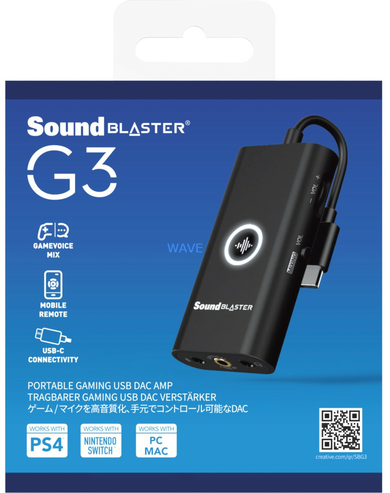 „Creative Sound Blaster G3“ garso plokštė (70SB183000000), modelis ...