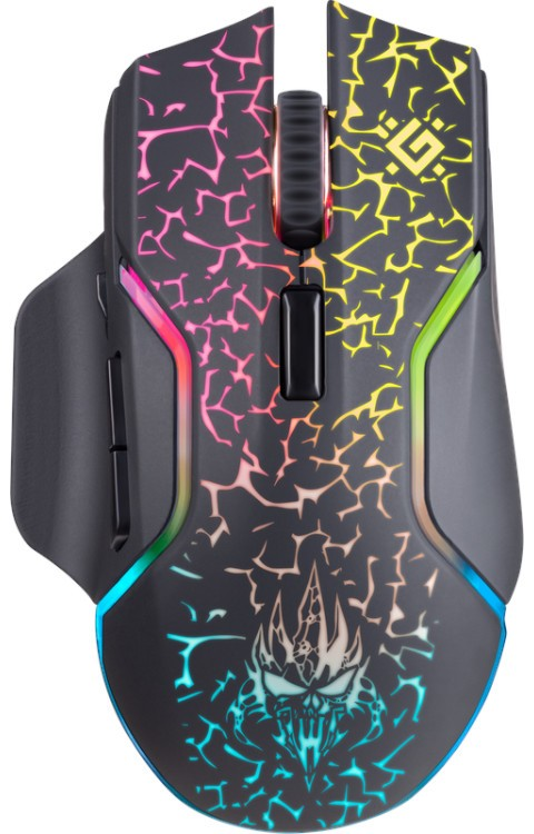 Pelė DEFENDER MICE GM-067 ONESHOT OPTIC RF RGB 3200dpi 7P, modelis ...