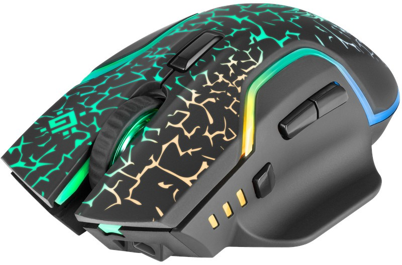 Pelė DEFENDER MICE GM-067 ONESHOT OPTIC RF RGB 3200dpi 7P, modelis ...