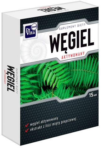 Maisto papildas Dr Vita Aktyvuota anglis, 15 tablečių, modelis ...