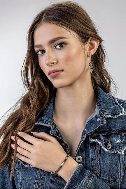 Emily Westwood Půvabný korálkový náramek su oceli EWB23005S, modelis ...