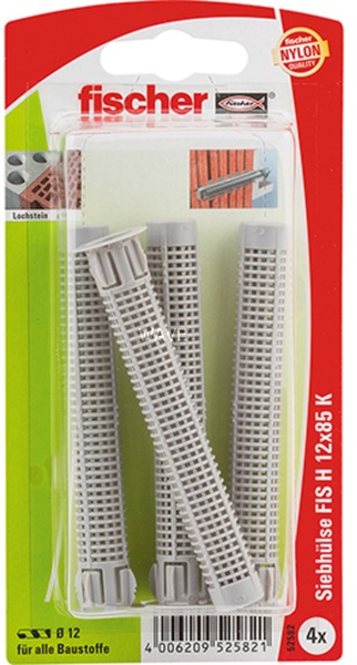 Fischer Injection anchor sleeve FIS H 12x85 K, dowel, modelis - 052582, žema kaina | Varle.lt