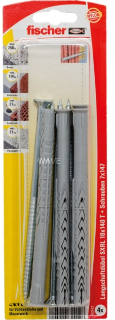 Fischer Long shaft anchor SXRL 10x140 TK, modelis - 062412, žema kaina ...