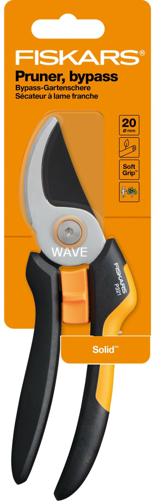 Fiskars Solid™ sekatorius prasilenkiančiais ašmenimis M (P321), modelis - 1057162, žema kaina ...