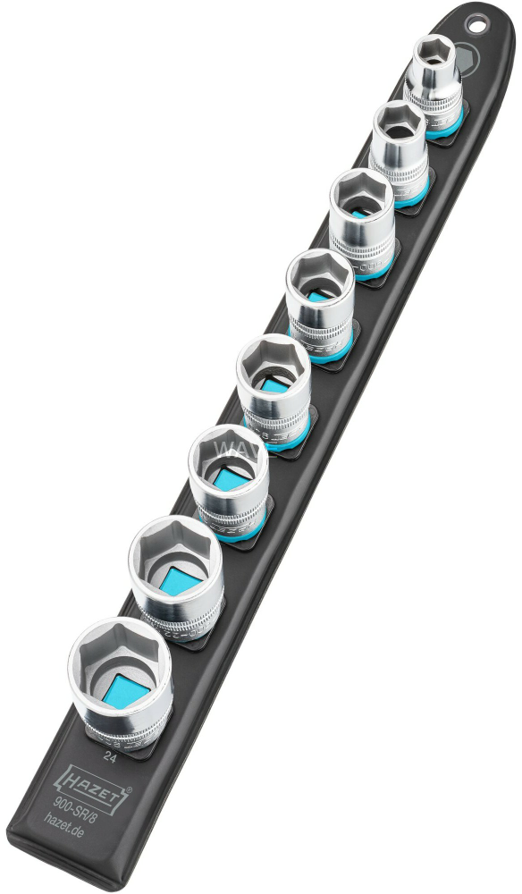 Hazet SmartRail 1 / 2" lizdų komplektas šešiakampis, 8 vnt, modelis - 900-SR/8, žema kaina ...