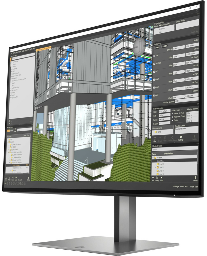 Hewlett Packard (HP) HP Z24n G3 WUXGA monitorius – 24 colių 1920x1200 ...