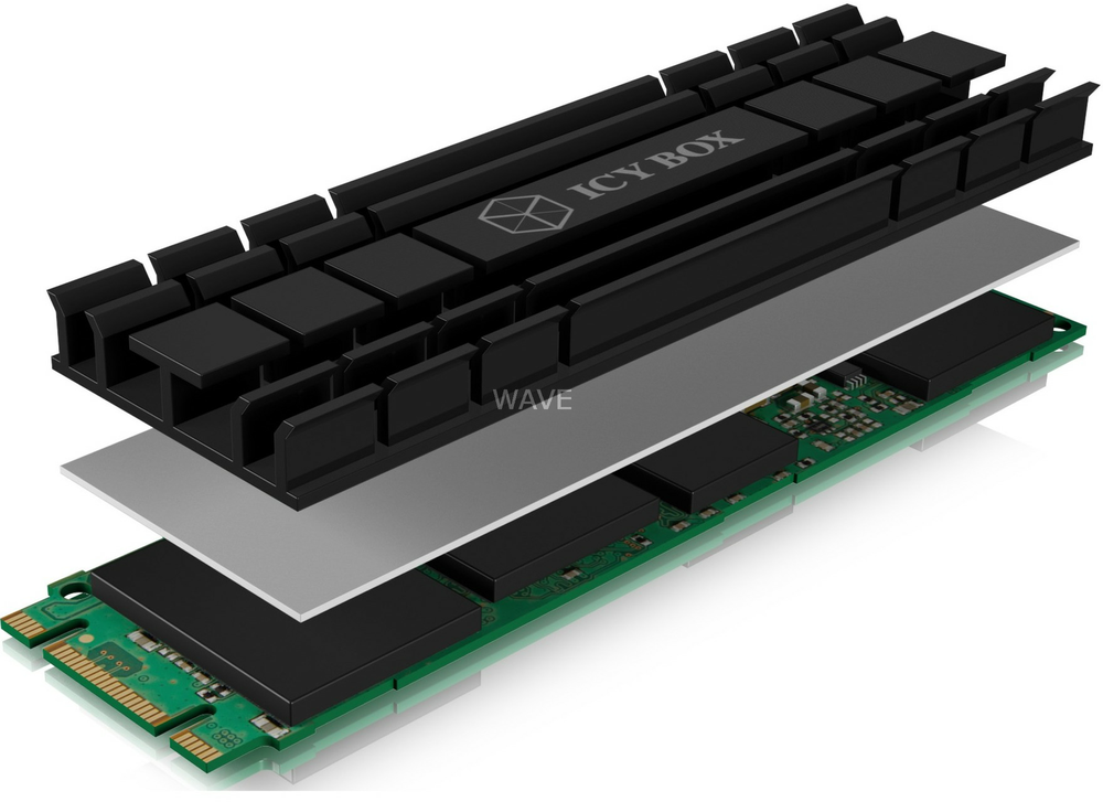 ICYBOX IB-M2HS-701 Icy Box radiatorius, skirtas M.2 2280 SSD, modelis ...