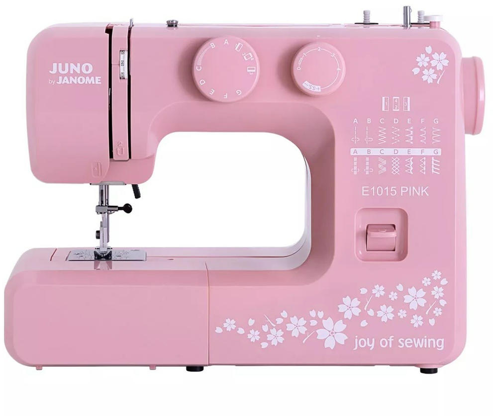 Janome Juno E1015 siuvimo mašina rožinės spalvos, modelis - E1015 PINK ...