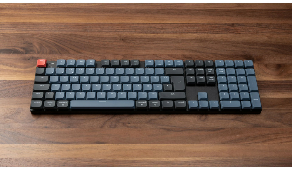 Keychron K5 Pro QMK / VIA RGB aliuminio karšto pakeitimo žemo profilio ...