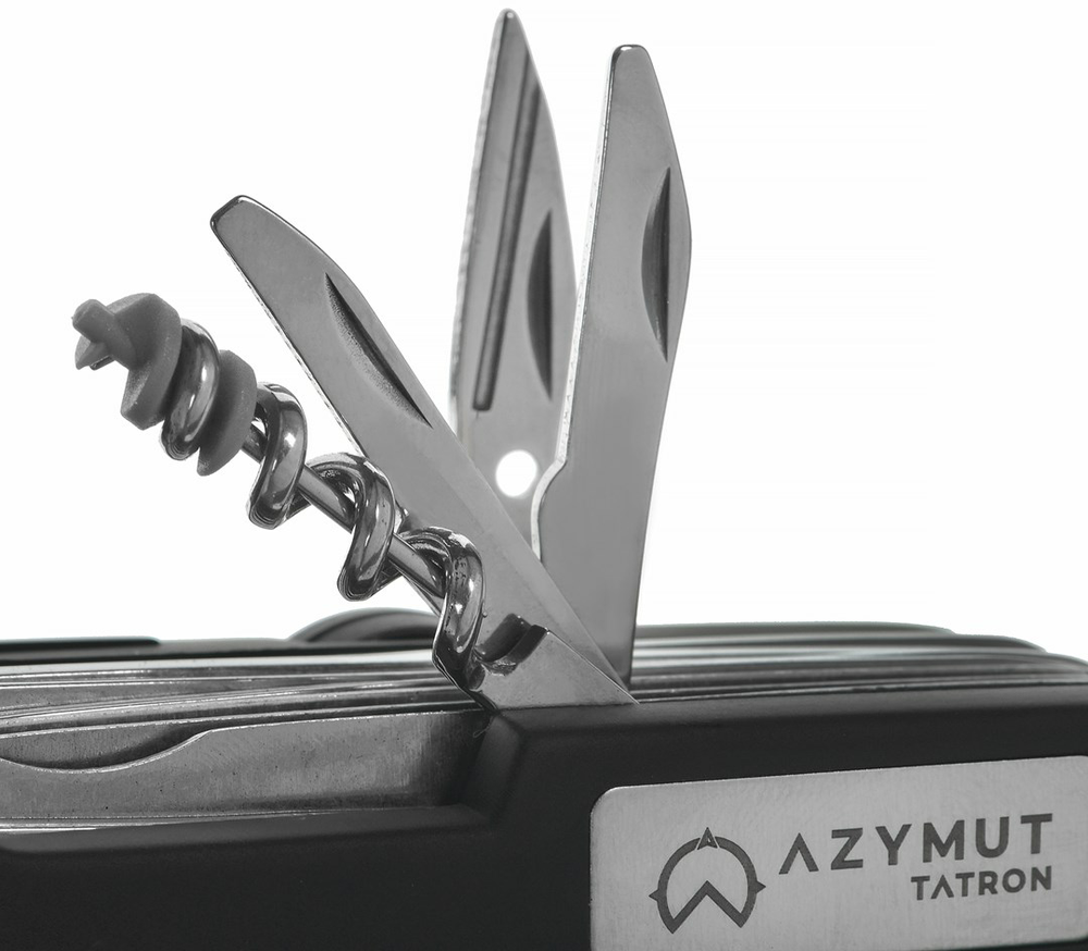 Kišeninis peilis AZYMUT Tatron - 25 įrankiai + maišelis diržui ...