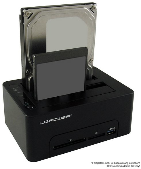 Docking Station LC-Power Dockingstation LC-Power USB 3.0 2-Bay 2,5" / 3 ...