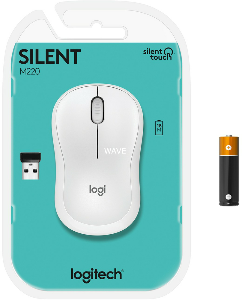 Logitech M220 Tyli, pelė, modelis - 910-006128, žema kaina | Varle.lt