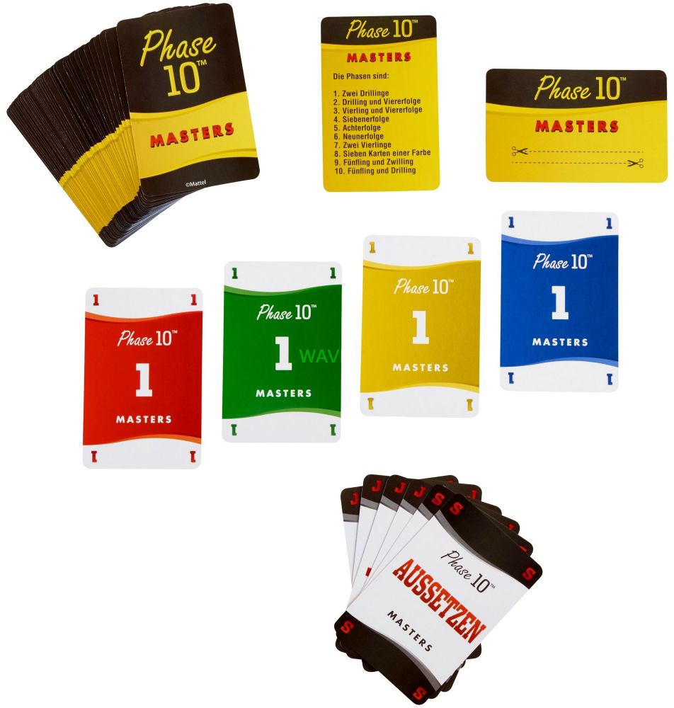 Mattel Games Mattel Kartenspiel Phase 10 Masters, modelis - FPW34, žema ...