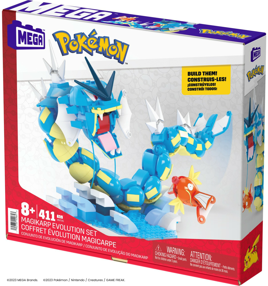 Mega Bloks Mattel MEGA CON. Pokemon Magikarp Evolution HNT95 / 5 ...