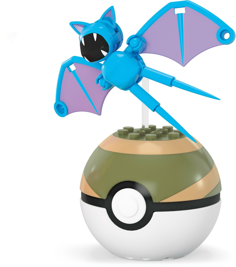 Mega Bloks Mattel MEGA Pokémon Poké Ball - Pikachu ir Zubat, statybinis ...