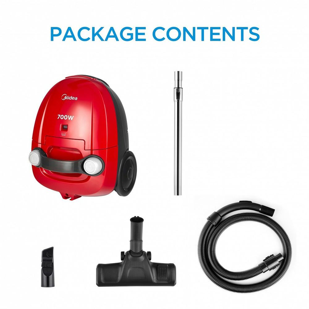 Midea Dulkių siurblys workowy 11S MB01PLRE, modelis - 11S MP, žema ...