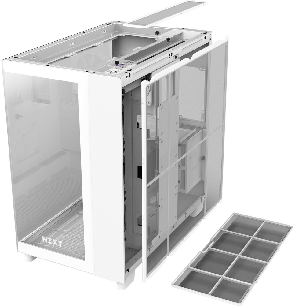 NZXT PC dėklas H9 Elite Midi bokštinis langas baltas, modelis - ‎CM ...