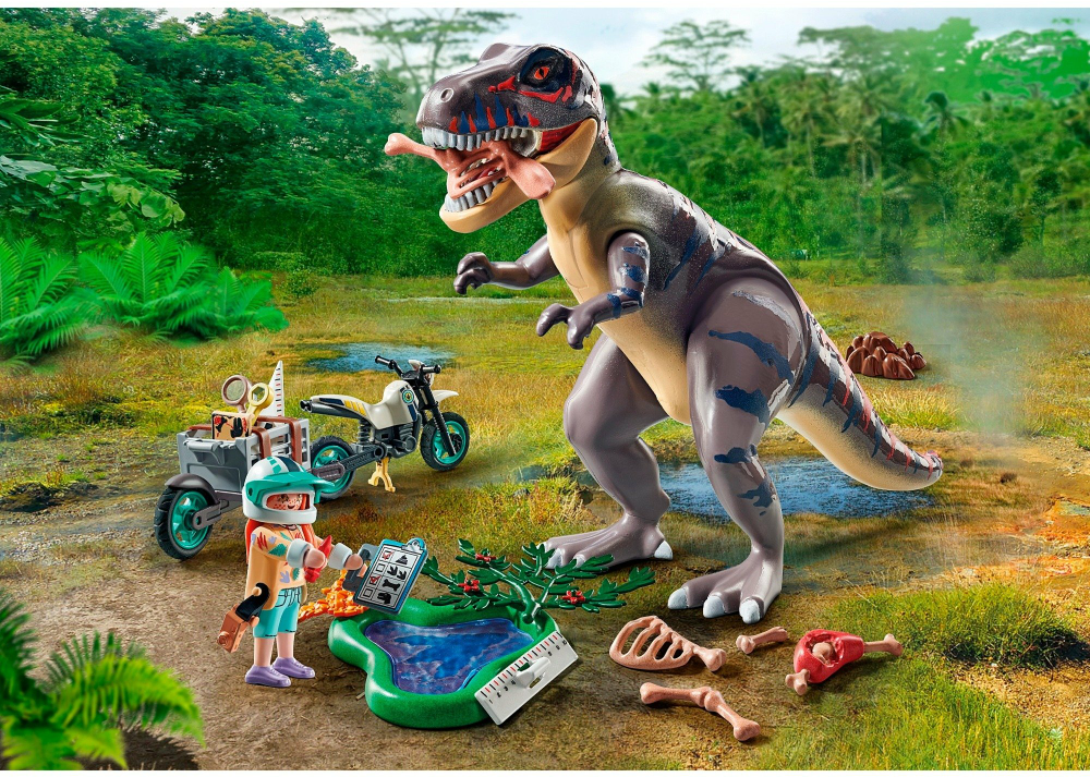 Playmobil 71524 Dinos T-Rex sekimo statybinis žaislas, modelis - 71524 ...