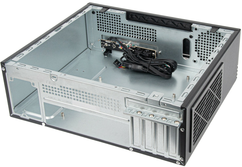 SilverStone SST–ML11B Milo Slim HTPC obudowa Micro–ATX – juoda, modelis ...