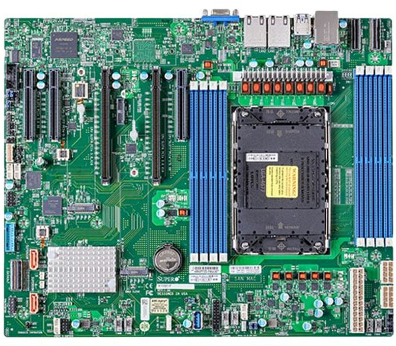 Super Micro Computer Supermicro pagrindinė plokštė MBD-X13SEI-F ATX Sockel 4677 Masinis, modelis ...