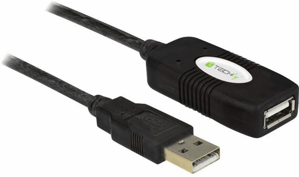 TECHLY 023646 Techly USB 2.0 aktyvusis ilgintuvas USB A / USB A M / F ...