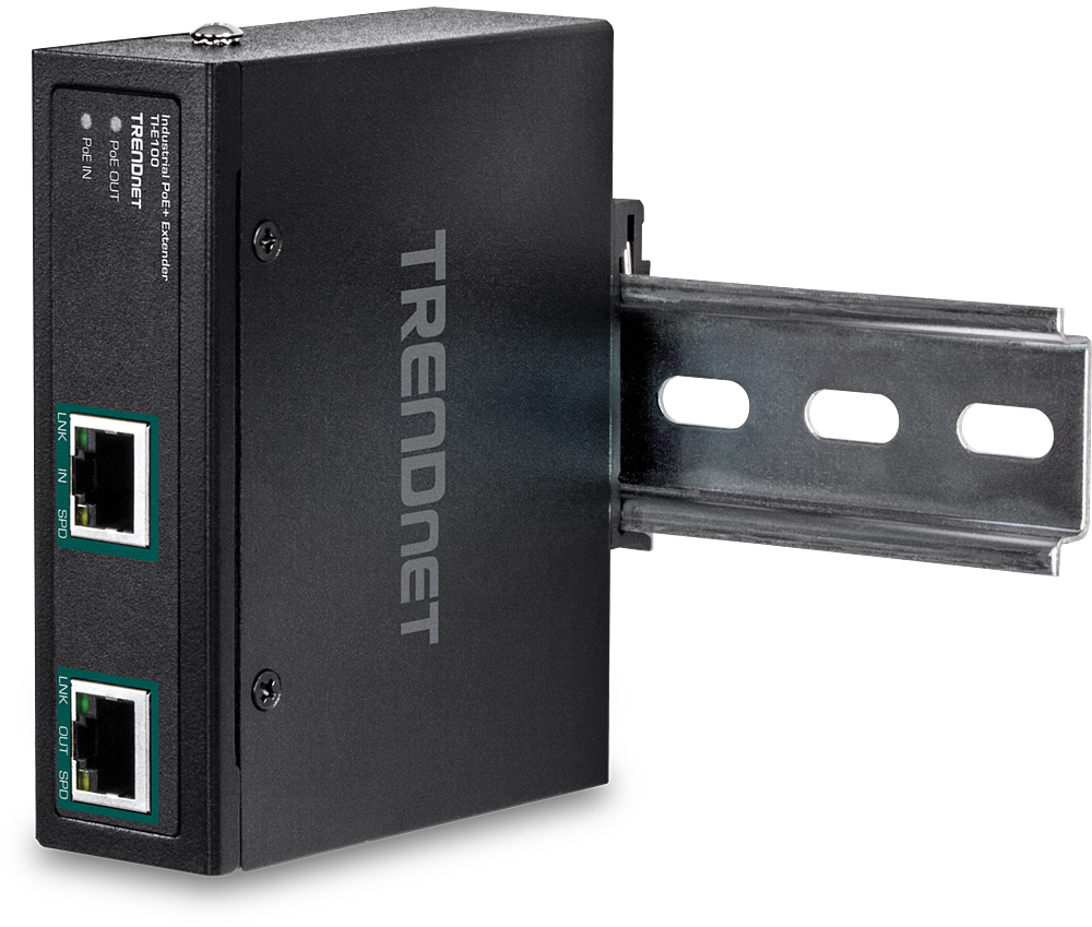 Šakotuvas TRENDnet TRENDnet Industrial Gbit PoE+ Extender 100m 802.3af ...