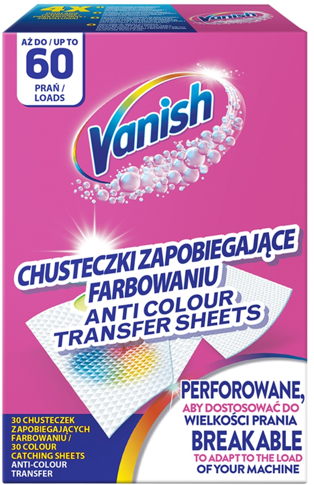 COLOR CATCHER VANISH 60PCS, modelis - 5908252010448, žema kaina | Varle.lt