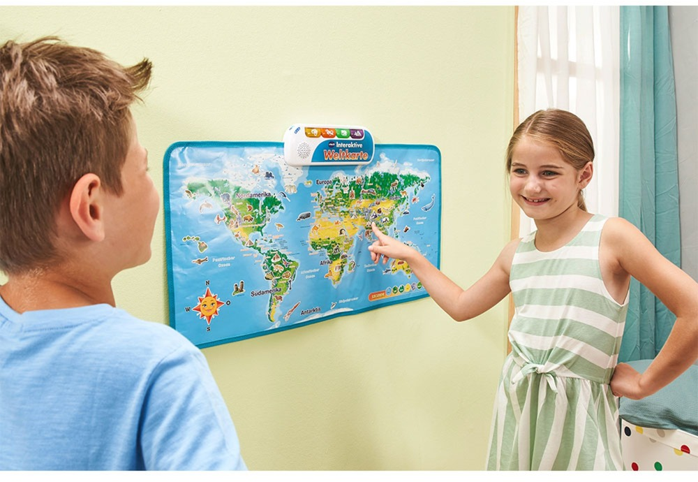 VTech Interaktyvus pasaulio žemėlapis, smagu mokytis, modelis - 80 ...
