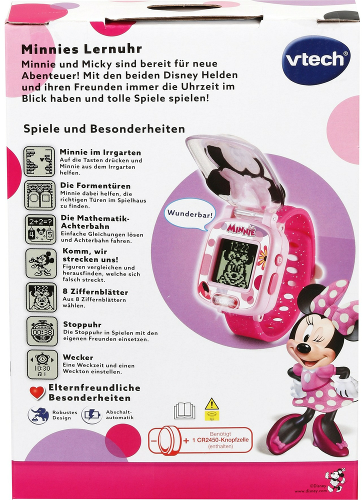 Vtech Minnie mokomasis laikrodis rankinis laikrodis, modelis - 80 ...