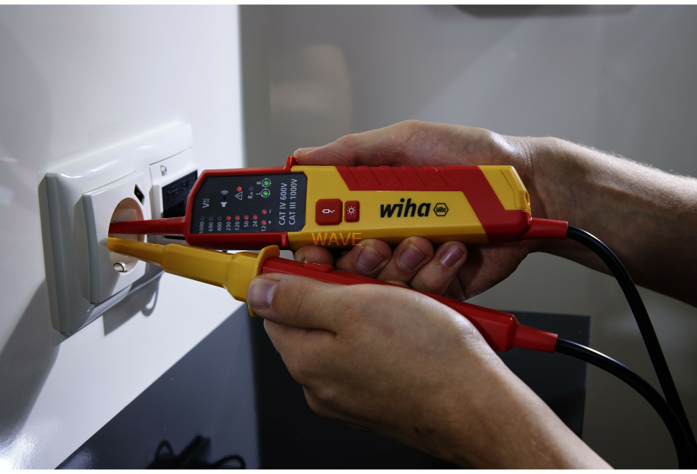 Įtampos ir tęstinumo testeris 12 - 1000 V AC WIHA, Elektrikams, modelis ...