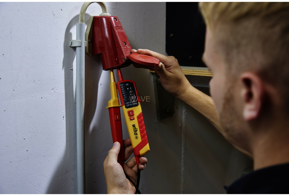 Įtampos ir tęstinumo testeris 12 - 1000 V AC WIHA, Elektrikams, modelis ...