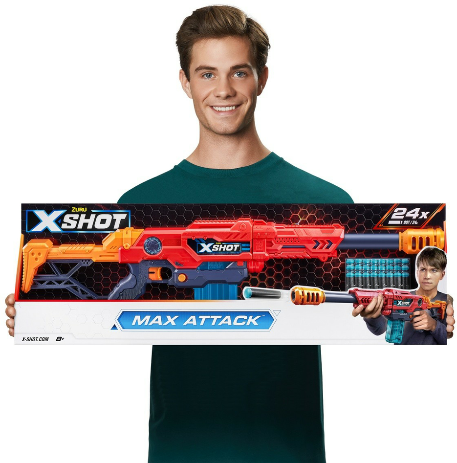 XShot Excel Max Attack Launcher 24 rodyklės, modelis - 3694, žema kaina ...