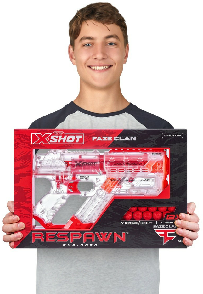 XShot Faze respawn apvalus paleidimo įrenginys 12 kamuoliukų, modelis ...