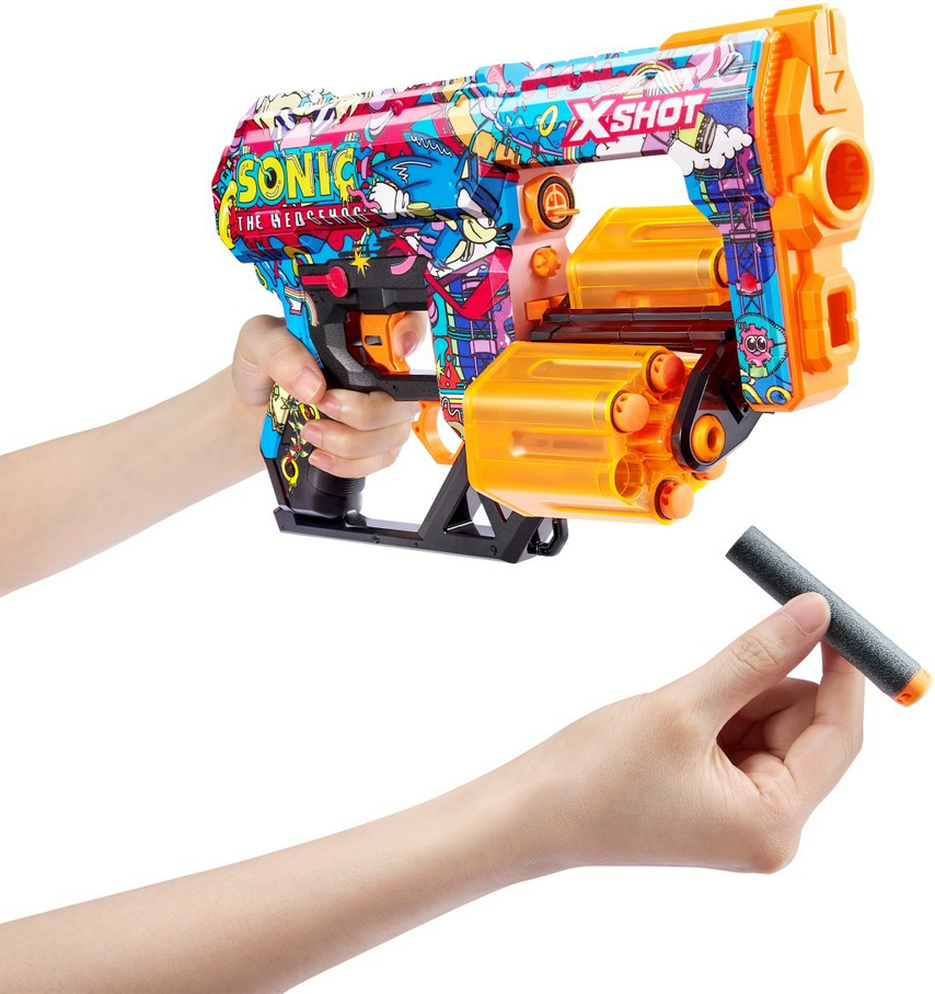 XShot Skins Dread Sonic Launcher 12 Robotnik smiginis, modelis - 36583 ...