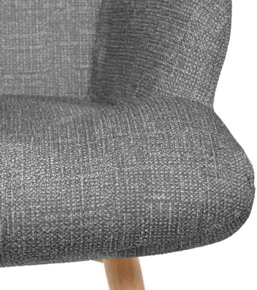 Homla Fotel | MOSS POP | w tkaninie pilka | 72x73x96cm | 882864, žema ...
