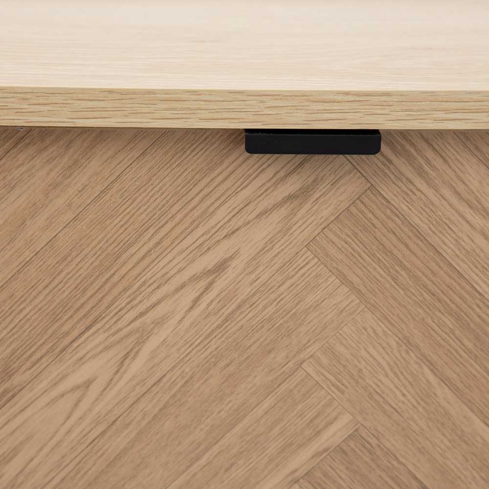 Homla Komoda | SWEN | naturalna su metalowymi nogami | 80x40x88 cm ...