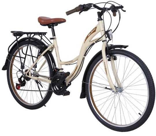 Belderia Dviratis miesto, 28 ", rudas, modelis - BELDERIA-SUMMER, žema ...