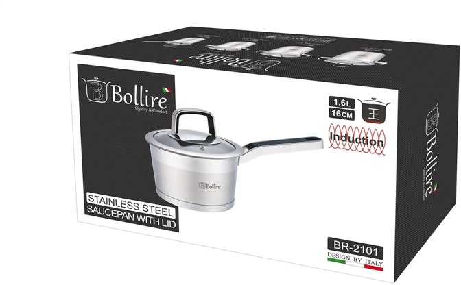 Bollire Puodas su rankena ir dangčiu BR-2101, modelis - BR-2101, žema ...