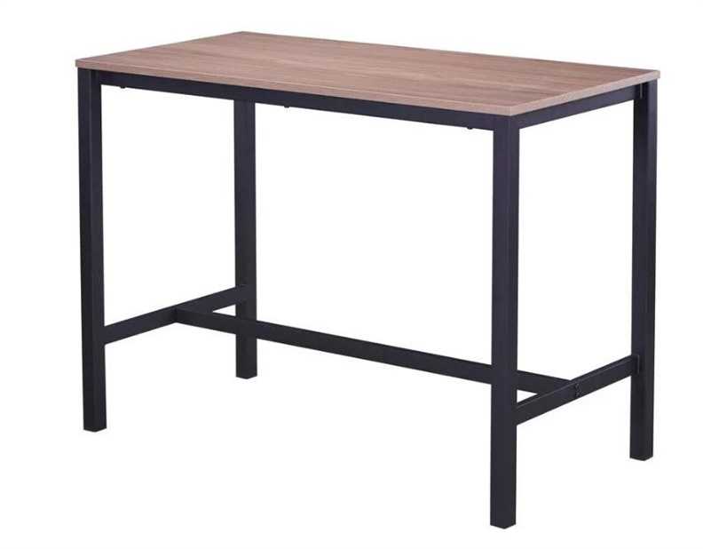Domoletti Valgomojo stalas INARA, juodas / medžio, 120 x 60 x 100 cm ...