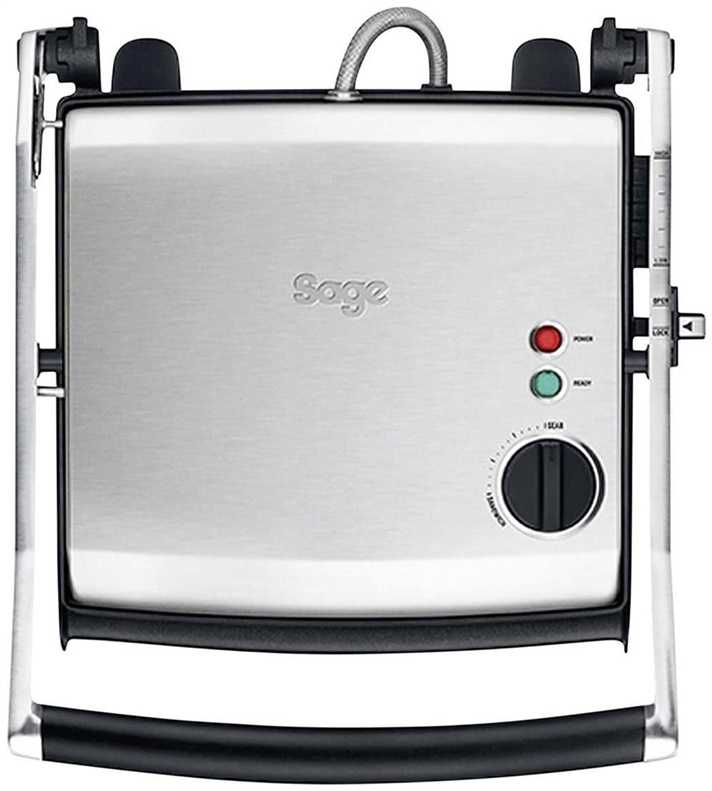 Elektrinė kepsninė SAGE ADJUSTA SGR200, modelis - SGR200BSS4EEU1, žema ...