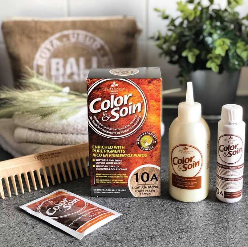 COLOR & SOIN plaukų dažai be amoniako 6G Dark Golden Blond 135 ml, žema ...