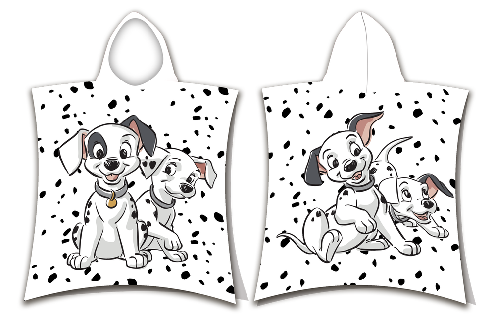 101 Dalmatians "03" Vaikiškas rankšluostis-pončas, 50x115 cm, žema ...