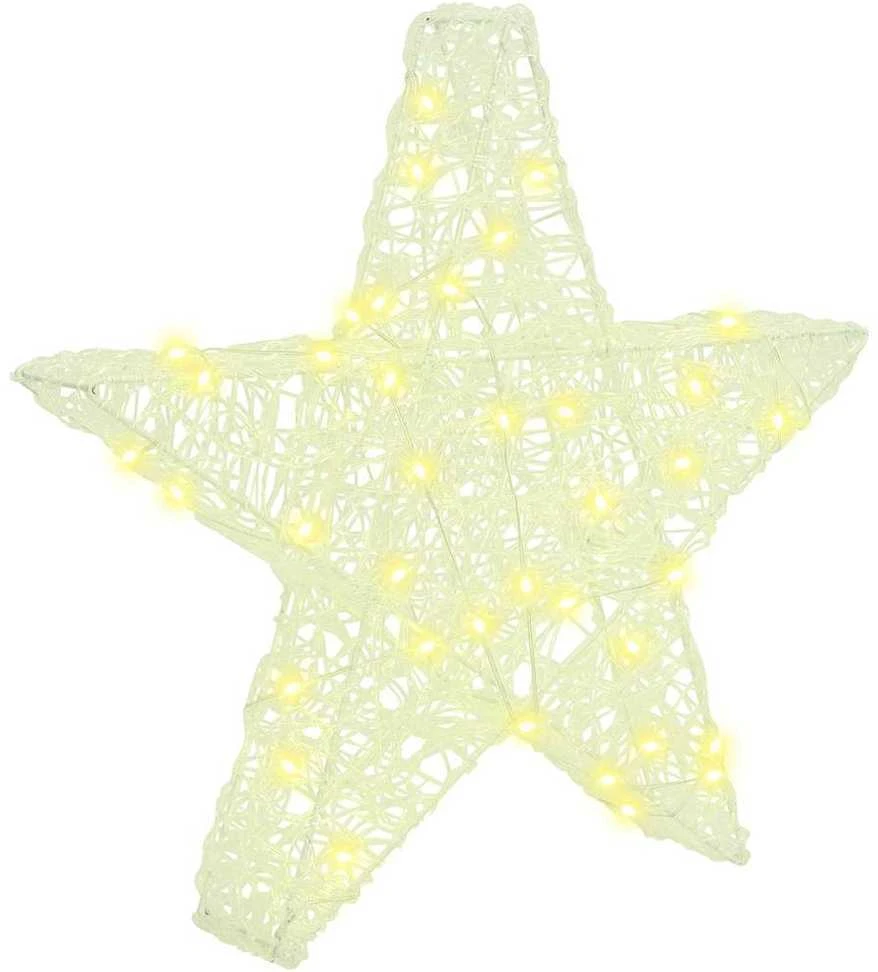 3D žvaigždė su 50 LED Šilta balta 55 x 53.5 x 10 cm Akrilas, modelis ...