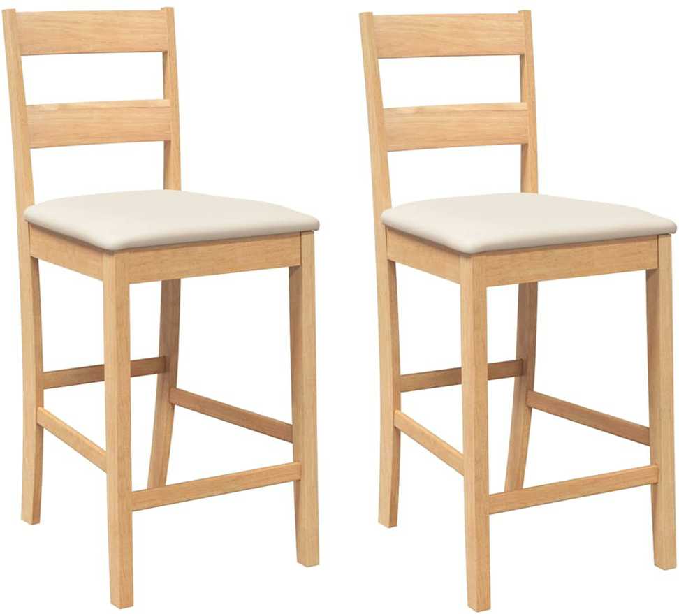 baro kėdės su pagalvėlėmis 2 vnt Natūrali medžio masyvo guma, modelis ...