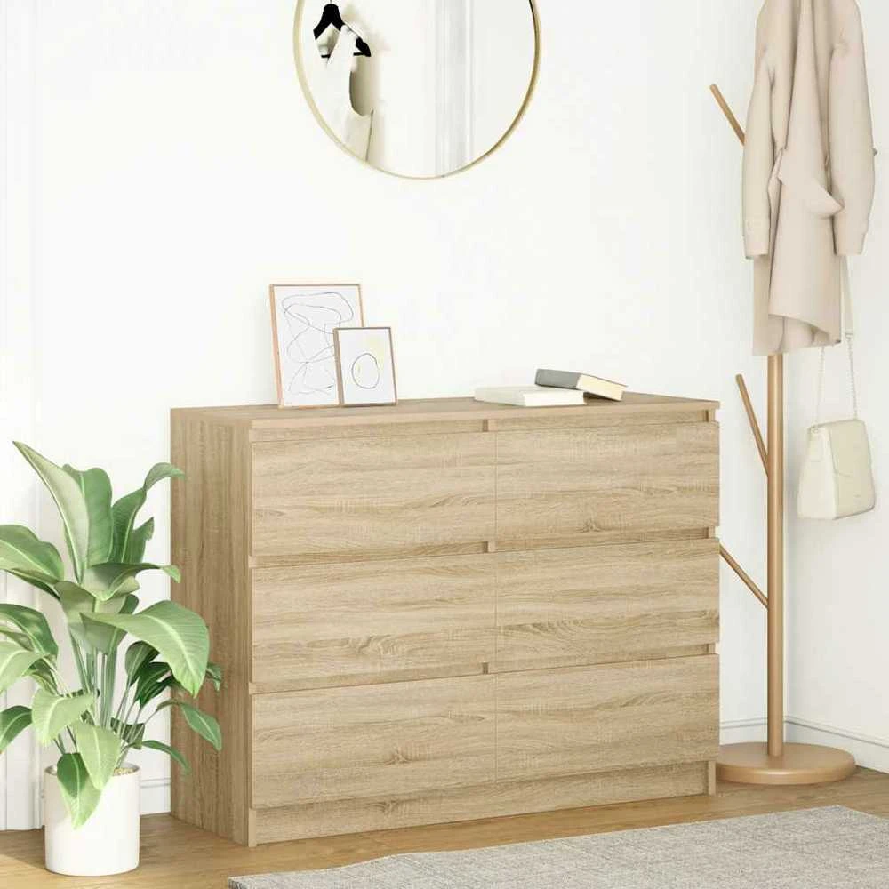 indauja Sonoma ąžuolas 100x35x76 cm inžinerinė mediena, modelis ...