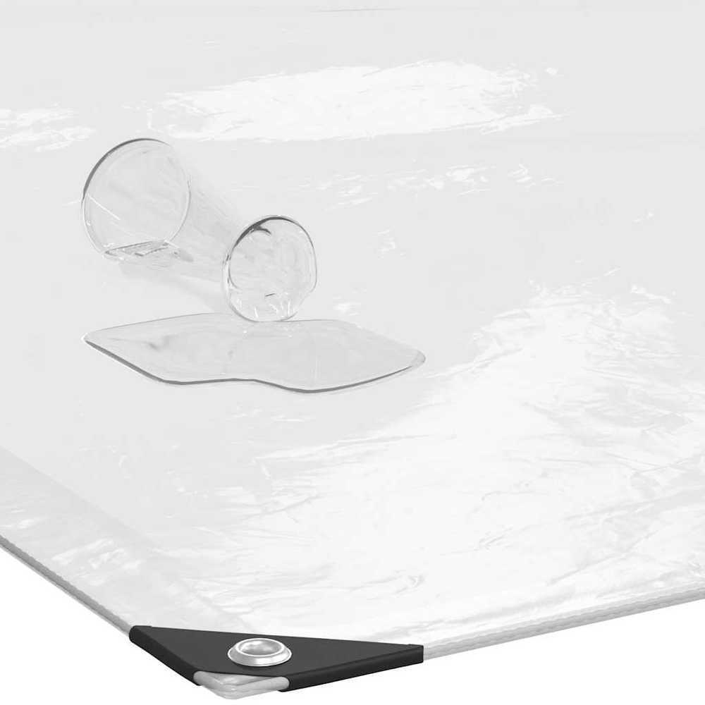 Skaidrus brezentas su ąselėmis 2x12 m Polietilenas, modelis - 4018510 ...