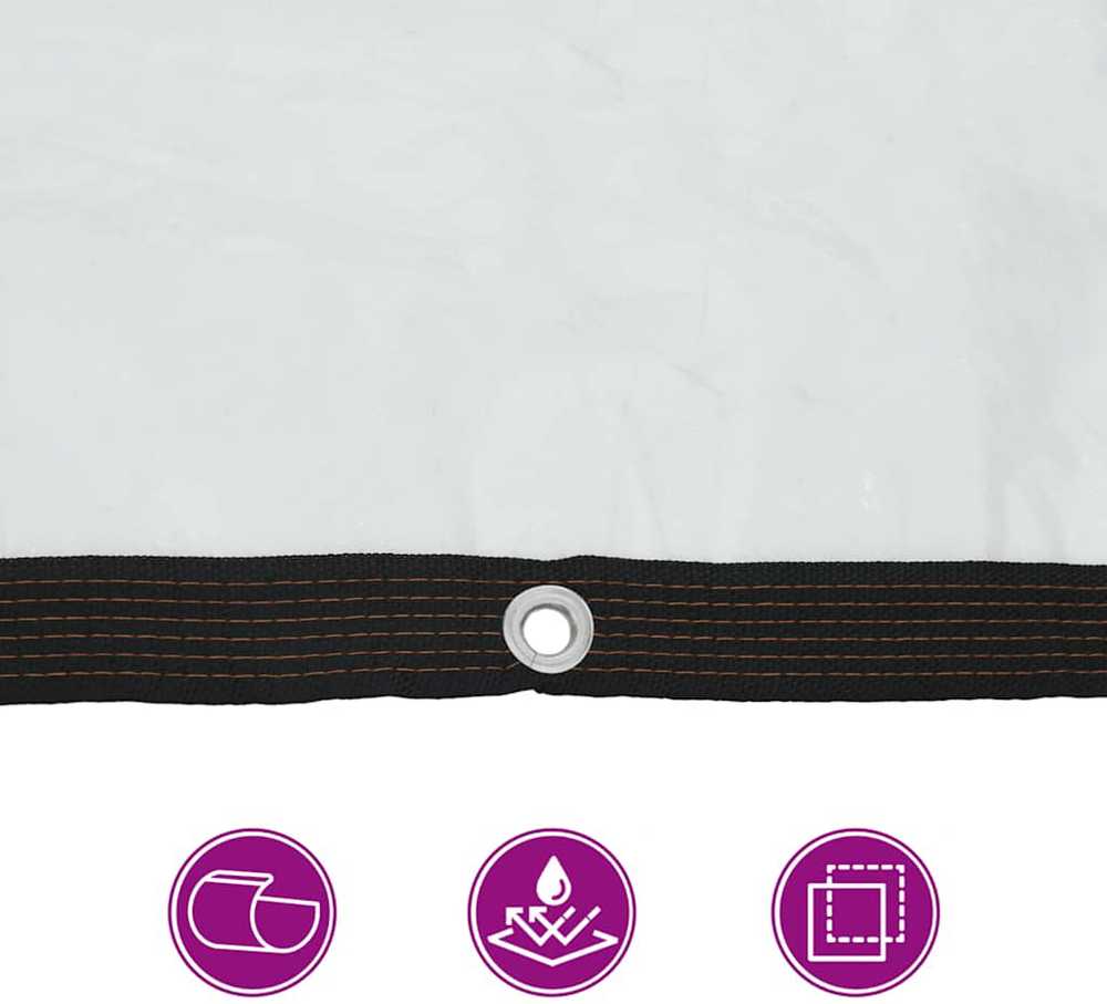 Skaidrus brezentas su ąselėmis 4x4 m polietilenas, modelis - 4018562 ...